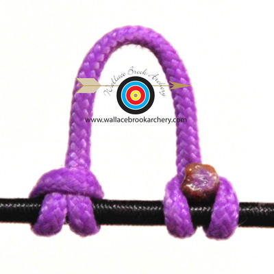 2 Pack Flo. Purple Archery Release Bow String Nock D Loop Bowstring BCY ...