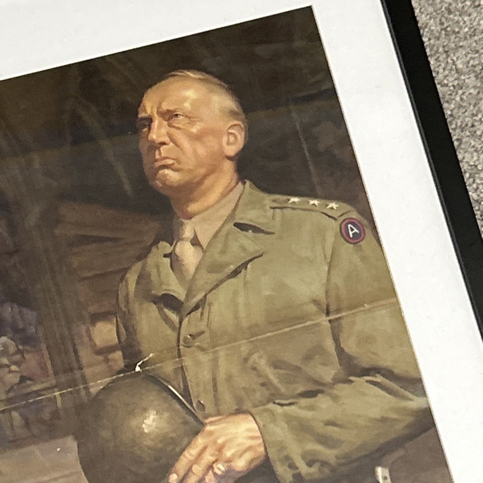 Picture Of George Patton In Prayer. WW2 Patton, Original Wartime ...