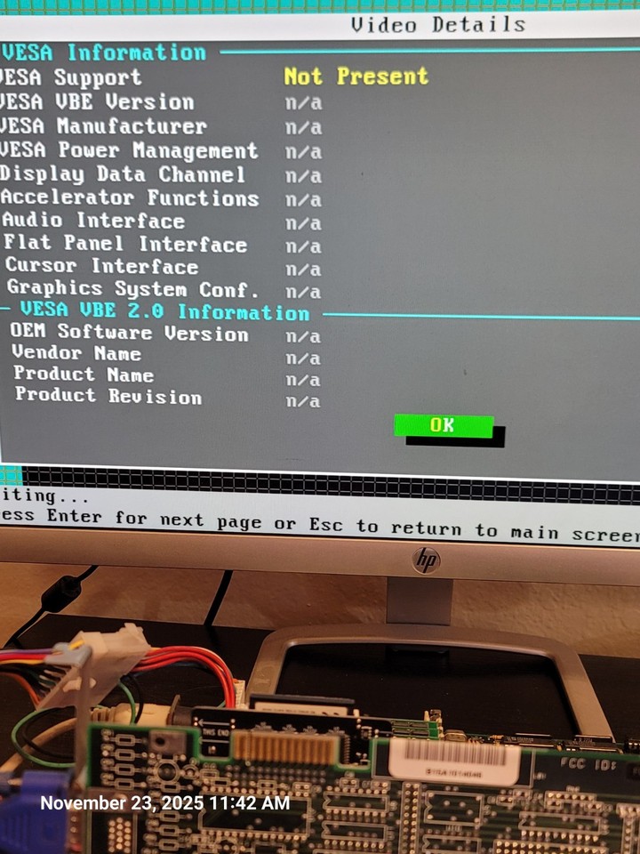 Rare IBM ISA 8 bits 256KB 75X9017XM VGA Video Card for DOS Retro Gaming ...