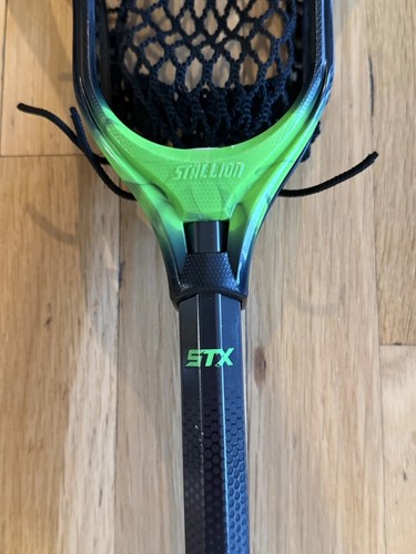 STX 6000 Lacrosse Stick; Youth; Stallion Head; Black And Green; Unused ...