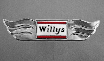 Vintage Willys Six Radiator Badge Enamel Brass Metal Emblem | eBay