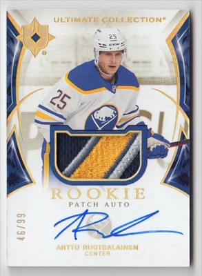2022-23 UD Ultimate Collection Rookie Patch Autograph Arttu ...