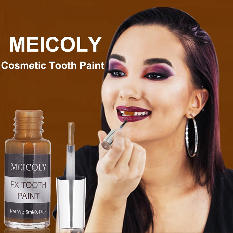 Nicotine Tooth Paint, Rotten Decayed Cruddy Missing Teeth Makeup ...