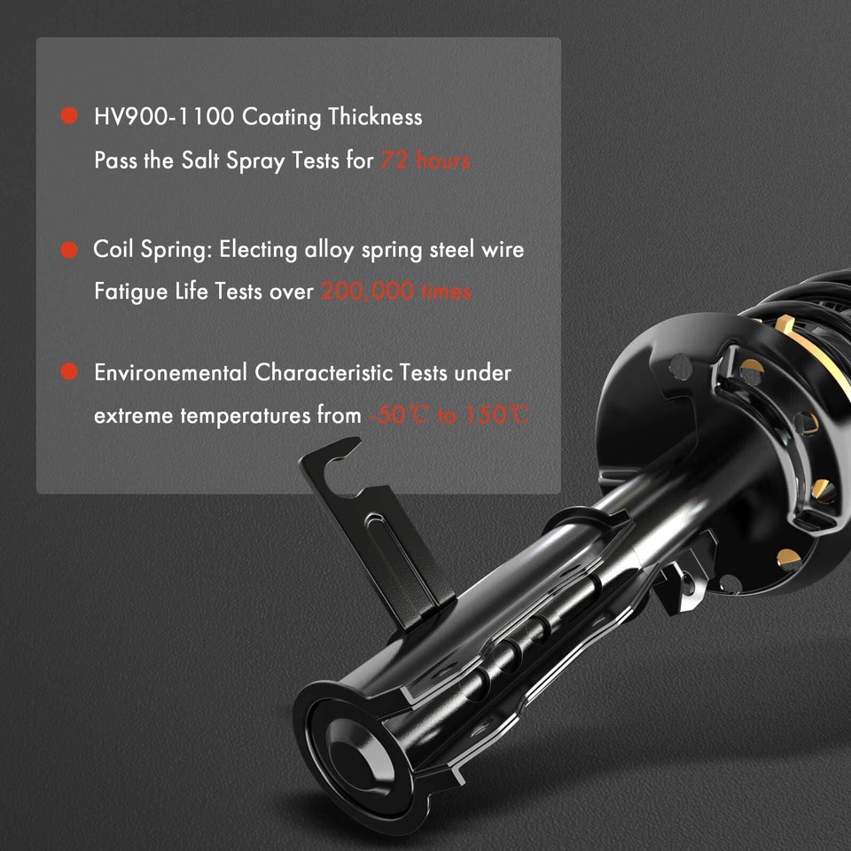 2x Complete Strut & Coil Spring Assembly for Ford Contour Mercury ...