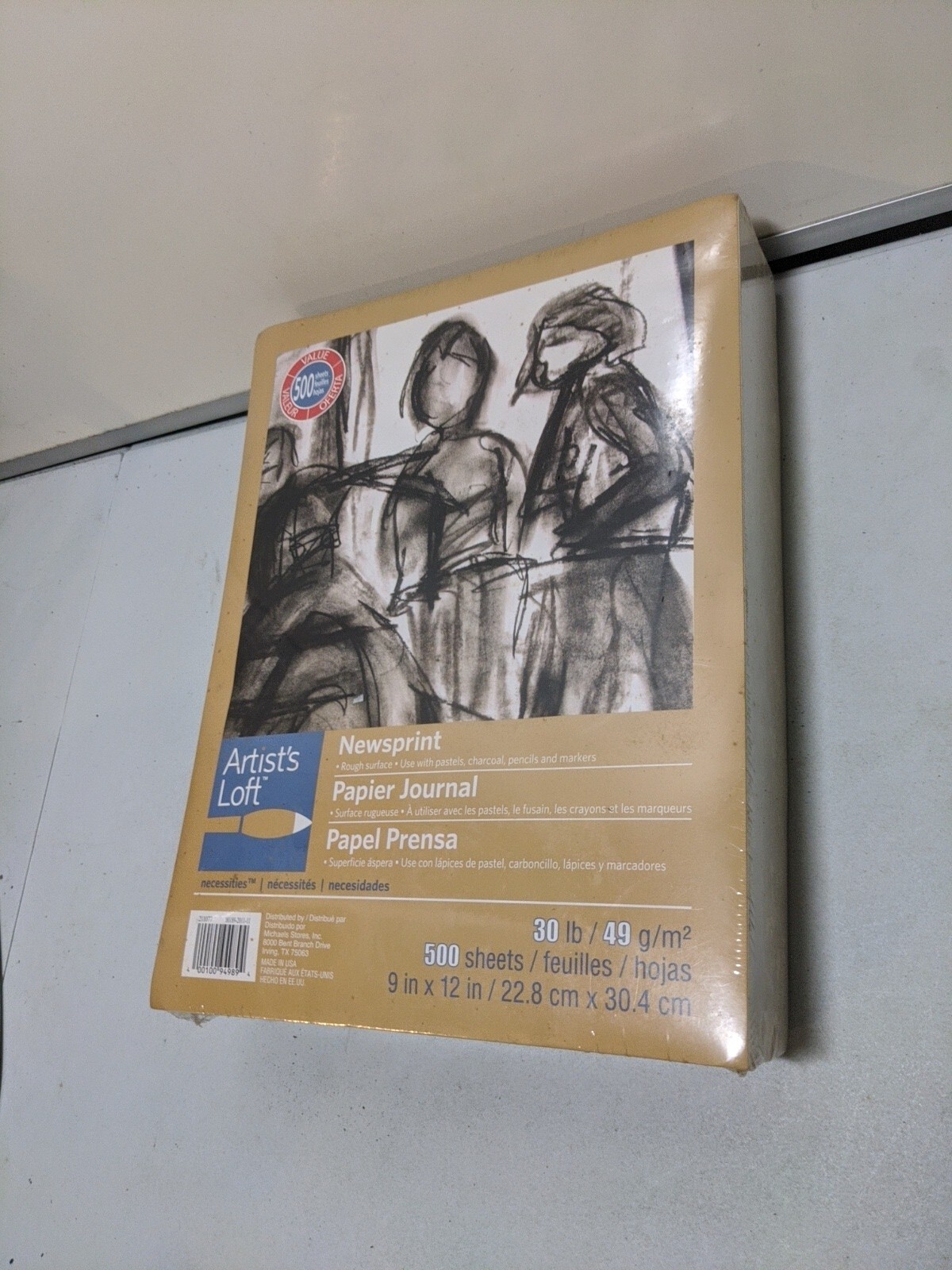 Artist's Loft Rough Newsprint Paper Pad 9 In X 12 In-30lb 500 sheets | eBay