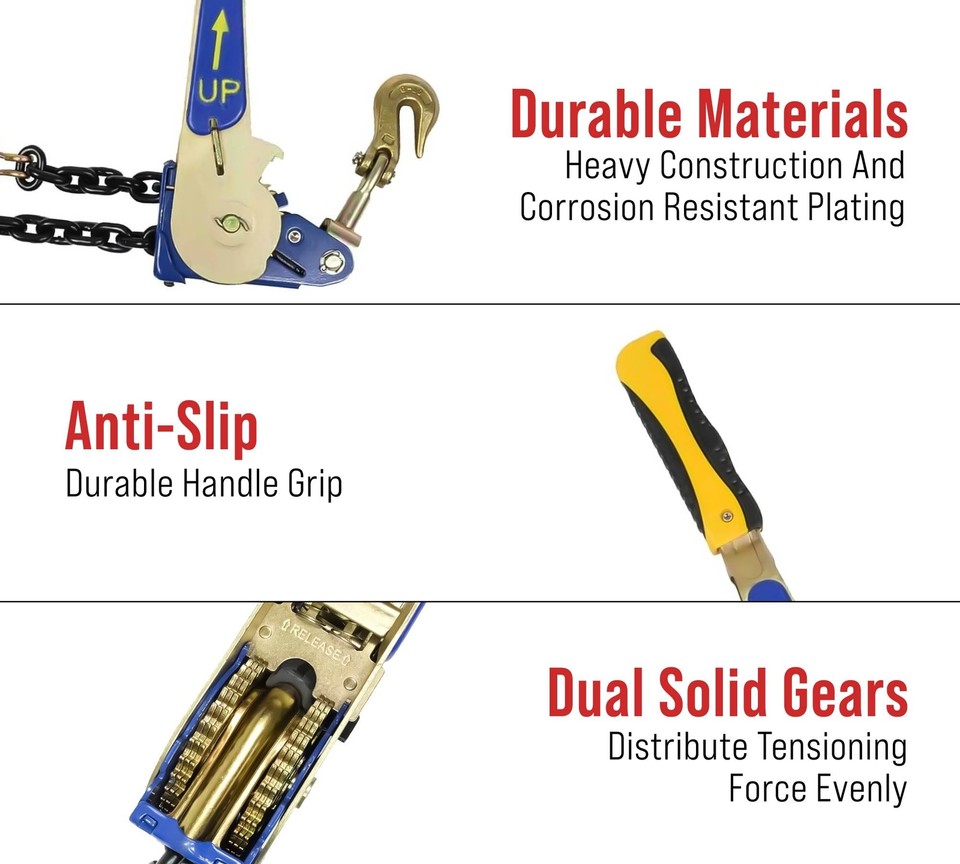 Easy Binder Ratcheting Chain Load Binder, 5400 lbs WLL | eBay