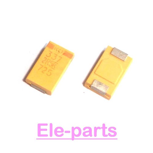 50 PCS 330UF 2.5V D SIZE 330uF/2.5V 7343-31 SMD Tantalum capacitor New ...