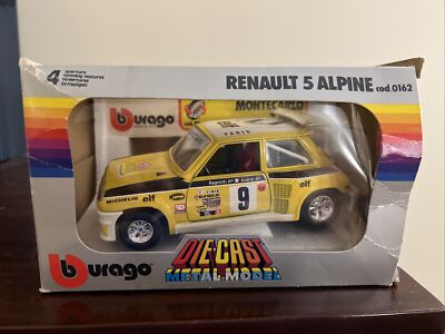 Burago 1/24 Renault 5 Alpine Rally Die Cast car in Original Box | eBay