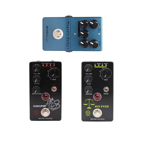 Genuine Mosky Delay/Distortion/Fuzz Guitar Bass Effect Pedal True ...