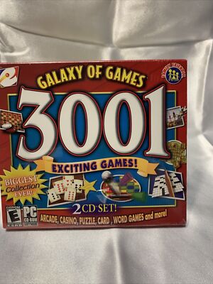 eGames Galaxy of Games 3001 (PC CD-ROM, 2006) 3001 Exciting Games 2 CD ...