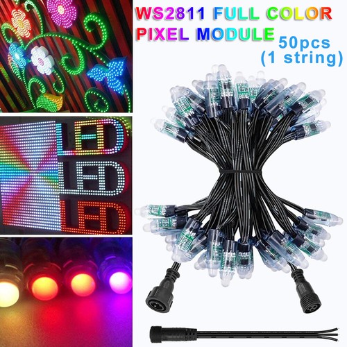 WS2811 Music Sync RGB LED Pixel string Light Waterproof Digital Dream ...