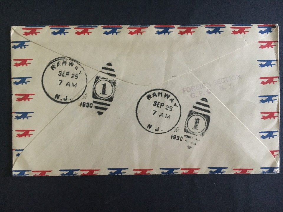 1930 Stockholm Sweden Catapult Cover SS Europa to USA | eBay