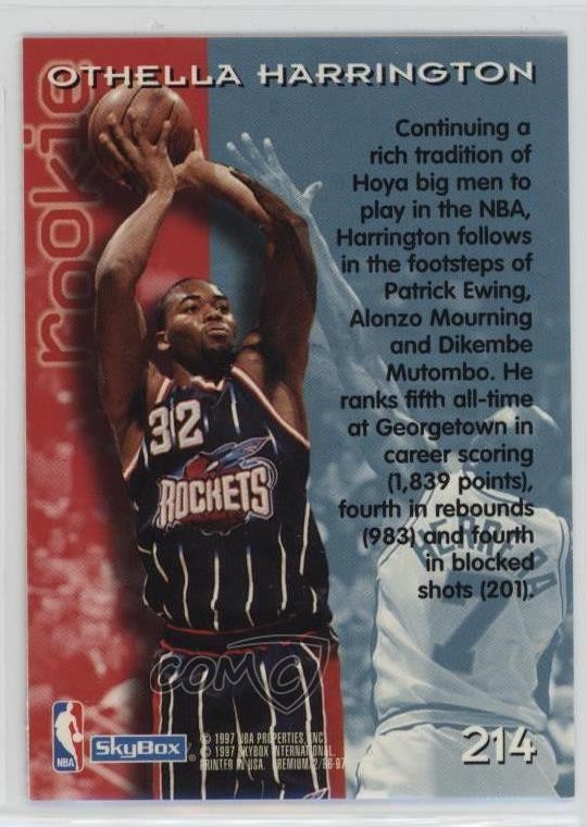 1996-97 Skybox Premium Rookie Star Rubies Othella Harrington #214 ...