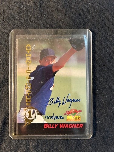 Billy Wagner Certified Signature Autograph Auto Card #/8650 | eBay