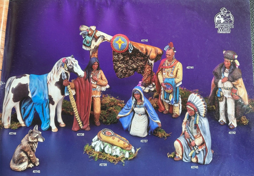 VINTAGE KIMPLE CERAMIC MOLD NATIVE AMERICAN NATIVITY 10 MOLDS COMPLETE ...