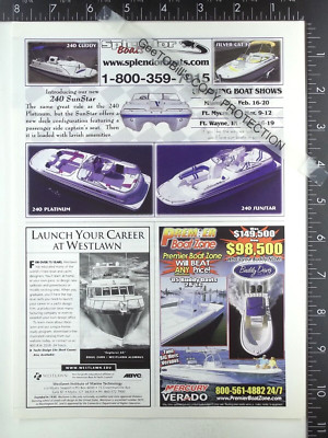 2006 ADVERTISING for Splendor 240 Cuddy Platinum Sunstar Silver Cat FS ...