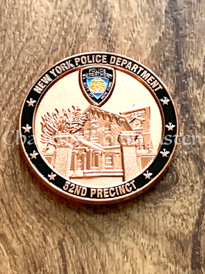 E34 NYPD 52nd 52 Precinct The Wanderers Police Challenge Coin | eBay