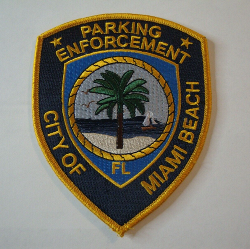 Miami Beach Florida Parking Enforcement Shoulder Jacket Patch ...