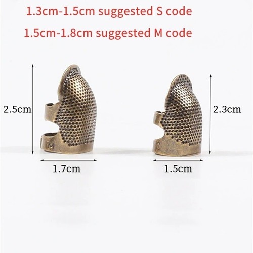 2PCS Sewing Tools Finger Protector Finger Guard Thimble Ring Hand ...
