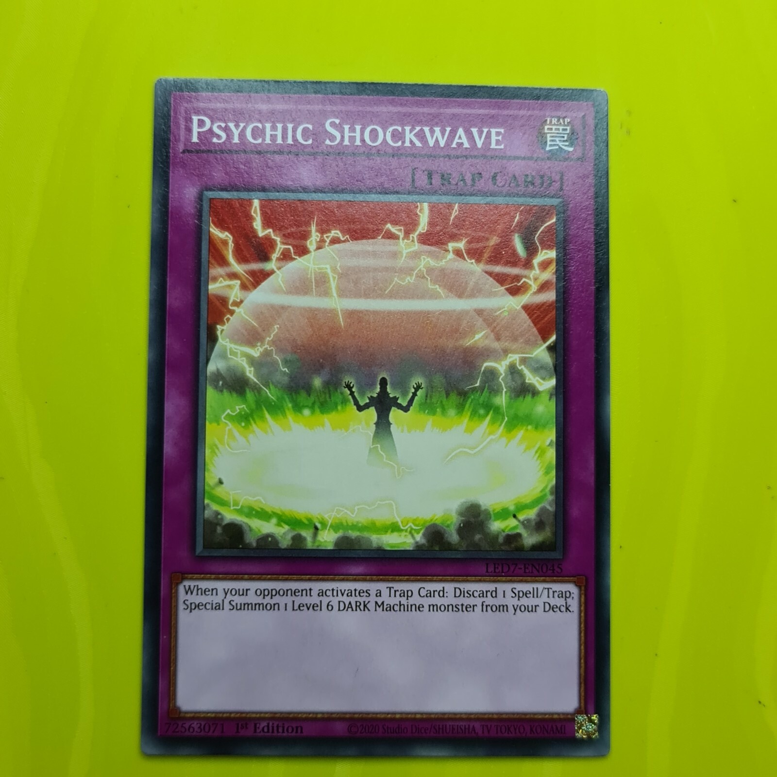 Psychic Shockwave | YUGIOH | LED7 | 2020 | 1st EDITION | COMMON | NM ...