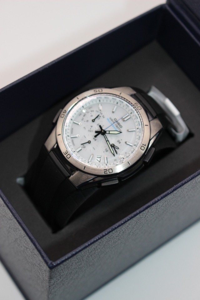 CASIO WAVE CEPTOR WVQ-M410-7AJF White Tough Solar Men's Watch New in ...