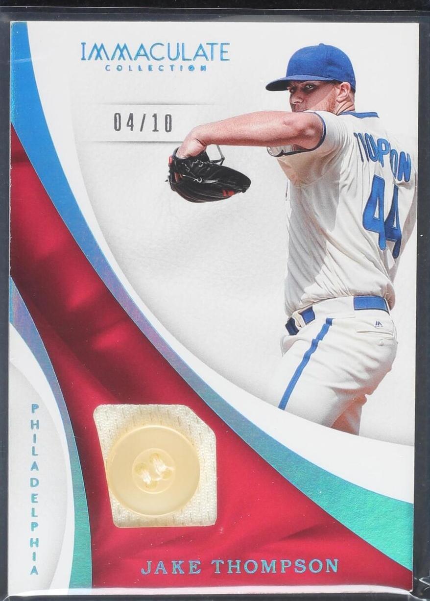 2017 Panini Immaculate Collection - Immaculate Swatches Jake Thompson # ...