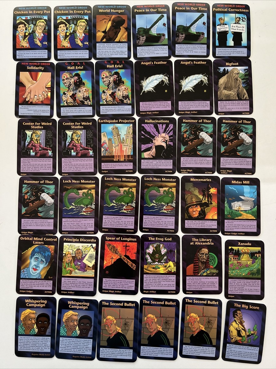 Illuminati Game Cards In Order Illuminati New World Order INWO
