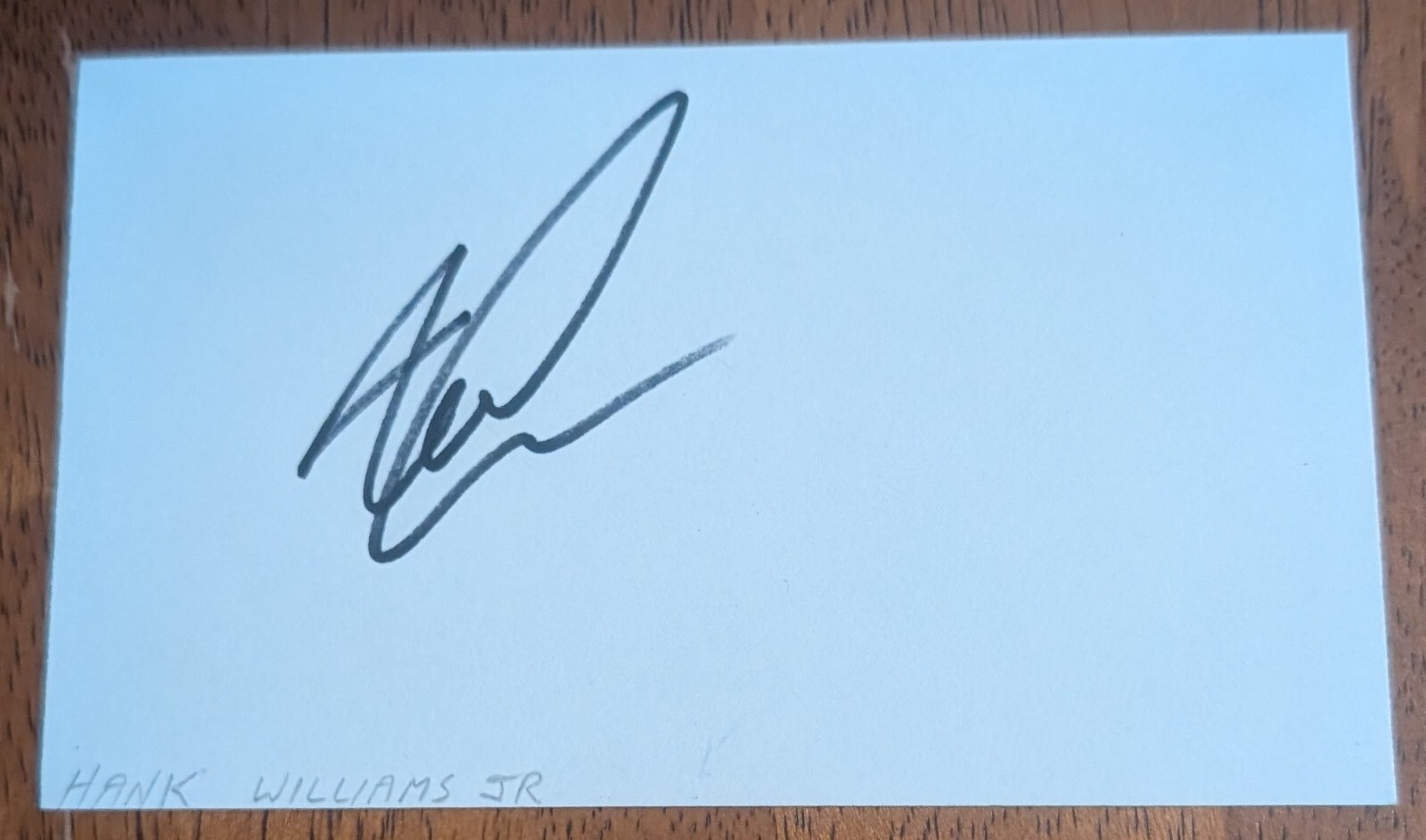 Hank Williams Jr Country Music Signed Autograph, On 3x5 Index Card | eBay