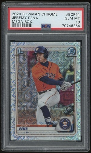 2020 Bowman Chrome Mega Box #BCP61 Jeremy Pena PSA 10 | eBay