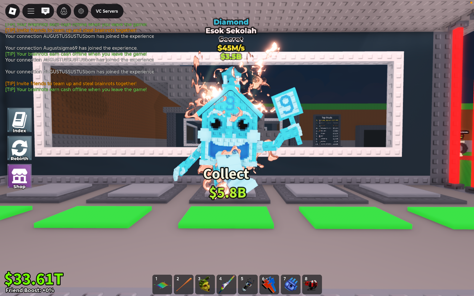 SAB Esok Sekolah 45 mil a sec diamond steal a brainrot secret | eBay