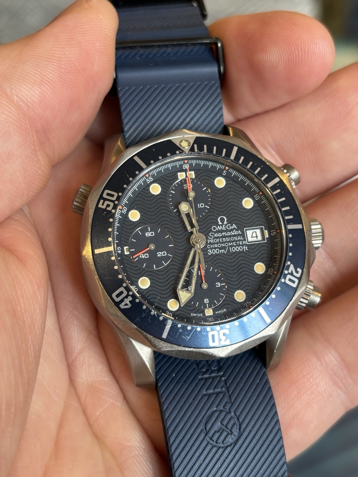 OMEGA Seamaster 300M Diver Chronograph Titanium Men's… - Gem