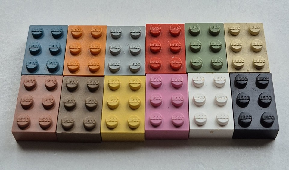 MODULEX 12 BRICKS 2x3 WITH LEGO LOGO | eBay