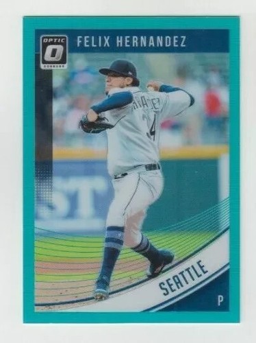 FELIX HERNANDEZ OPTIC REFRACTOR #d/299 / BRYAN WOO ROOKIE CARD LOT ...