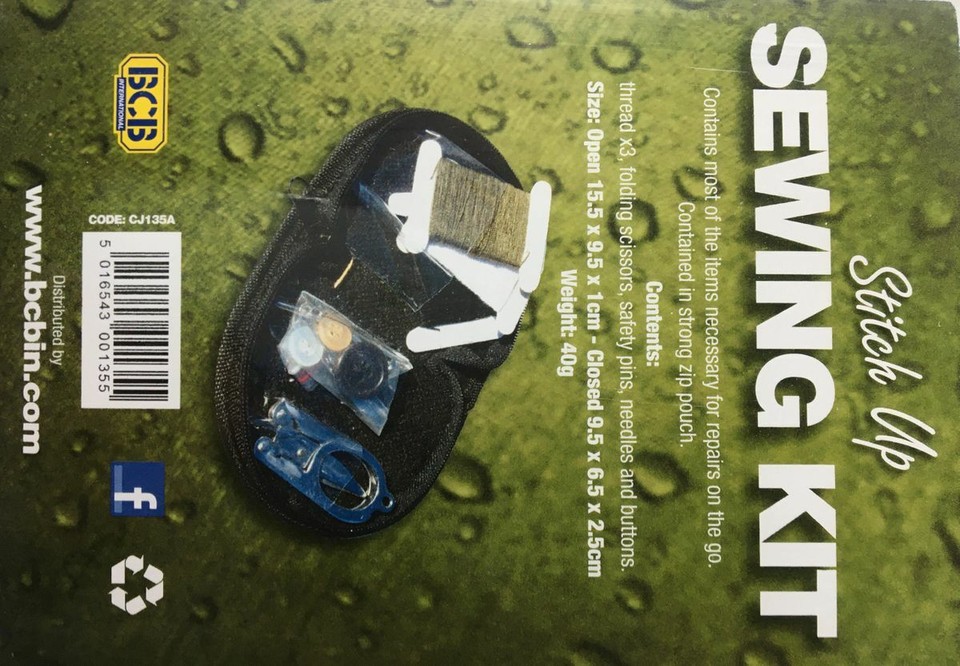 BUSHCRAFT Sewing Kit In Zipped Pouch | eBay