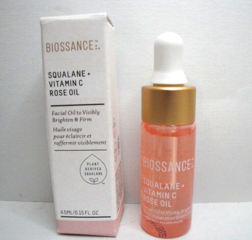 Biossance Vitamin C Rose Oil Brighten Firm Squalane Phytol-Retinol ...