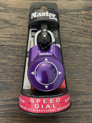 Master Lock 1500ID Speed Dial Combination Lock Purple New | eBay