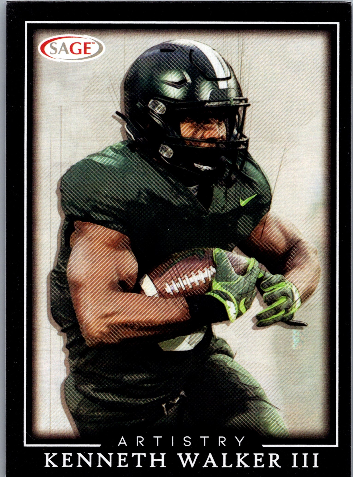 2022 SAGE Artistry - #68 Kenneth Walker III (RC) for sale online | eBay
