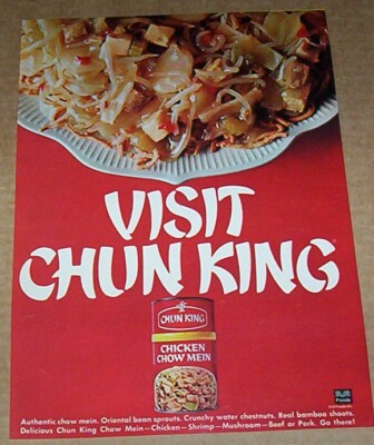 1970 old print ad -Chun King Chinese oriental food RJ Reynolds Foods ...
