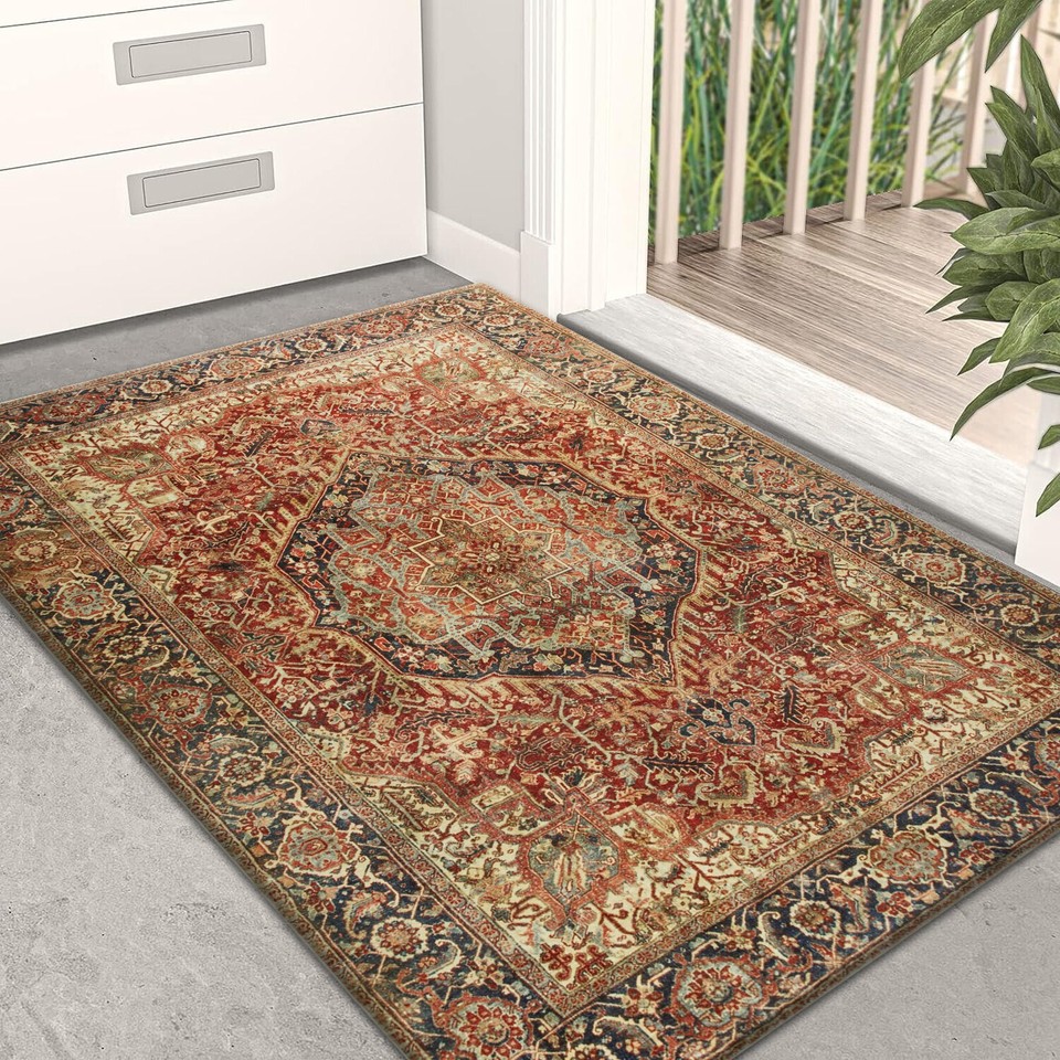 Non Slip Indoor Door Mats Small Large Door Mat Washable Rugs Kitchen ...