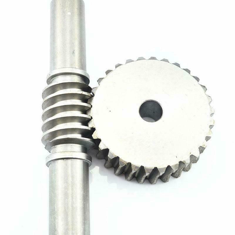 New 1 Modulus 15 ~100 Teeth Worm Gear and Steel Shaft Set For Drive ...