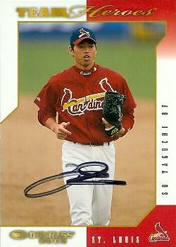 So Taguchi autographed Baseball Card (Cardinals) 2002 Donruss Team ...