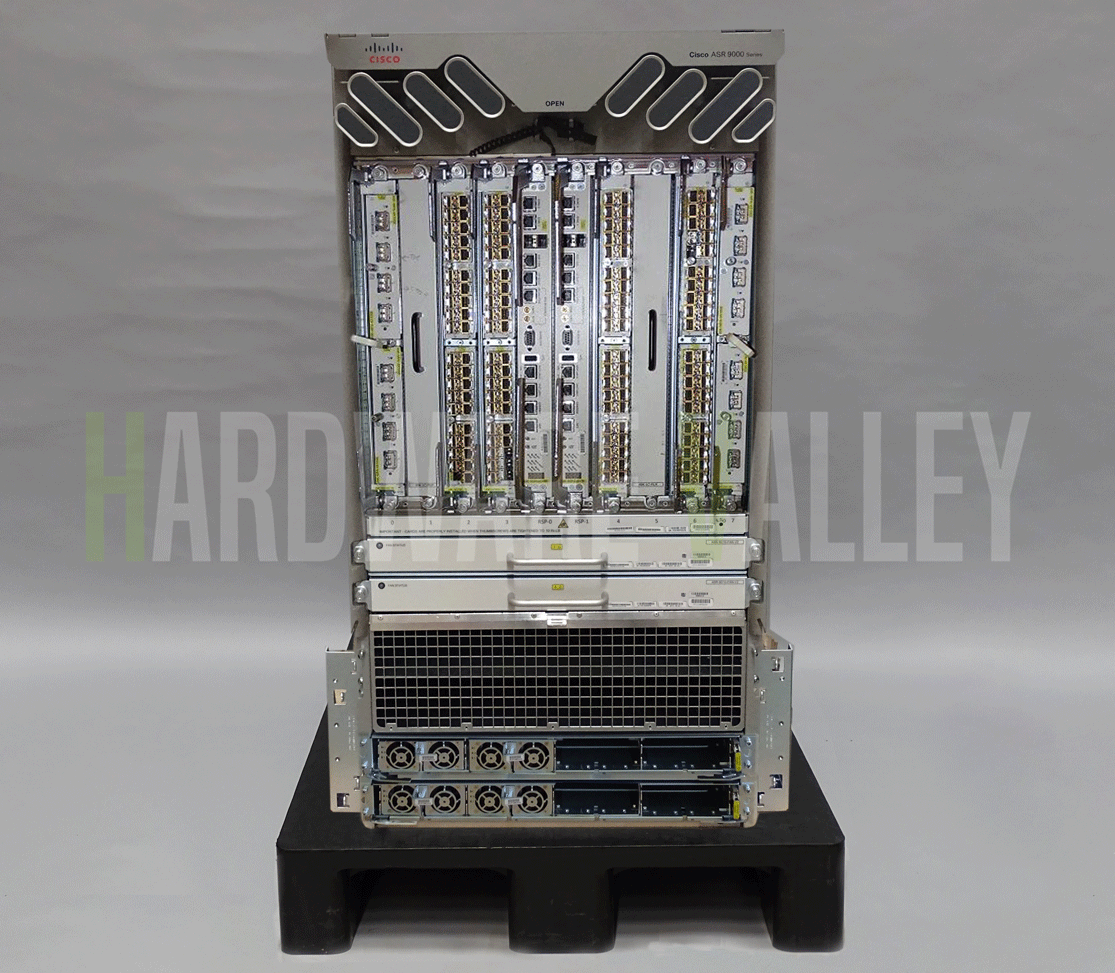 ASR-9010-DC-V2 + 2x A9K-RSP440-SE + 6x A9K-MOD80-TR + 4x A9K-MPA-4X10GE ...