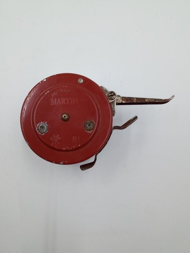 VINTAGE MARTIN N0. 81 MOHAWK PINK & SILVER AUTOMATIC FLY FISHING REEL ...