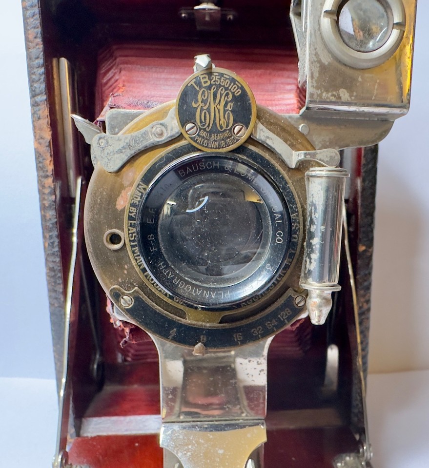 Antique - Eastman Kodak - Premo Pocket C (1906) - Red Bellows - Folding ...