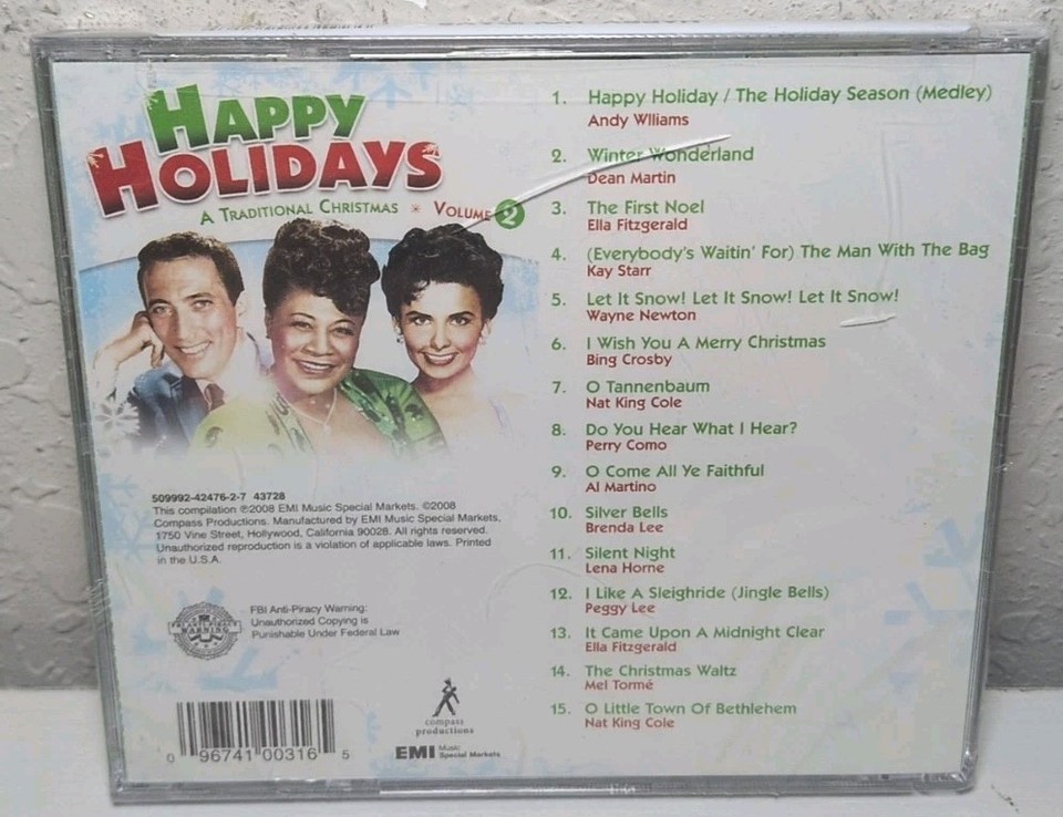 Happy Holidays A Traditional Christmas Volume 2 feat. Various Artists ...