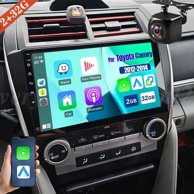 Apple Carplay For Toyota Camry 2012 2013 2014 Car Stereo Radio Android 13+Camera | eBay