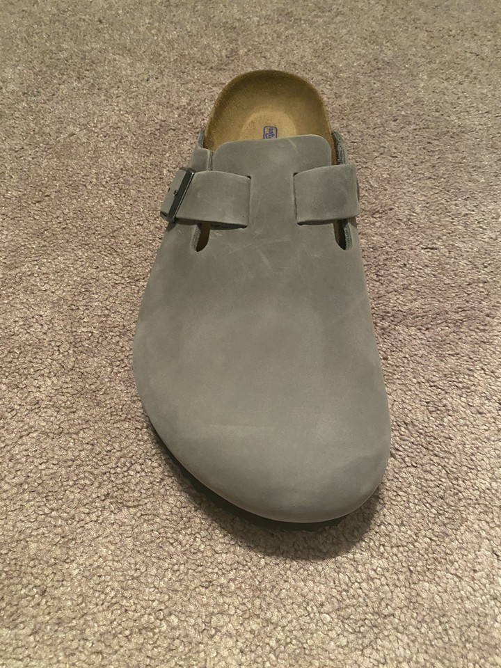 Birkenstock Boston Clog Oiled Leather Iron Size 45 Regular | eBay