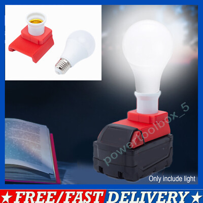 LED Work Light Bulbs Portable Lamp For Milwaukee 18v Battery Cordless ...