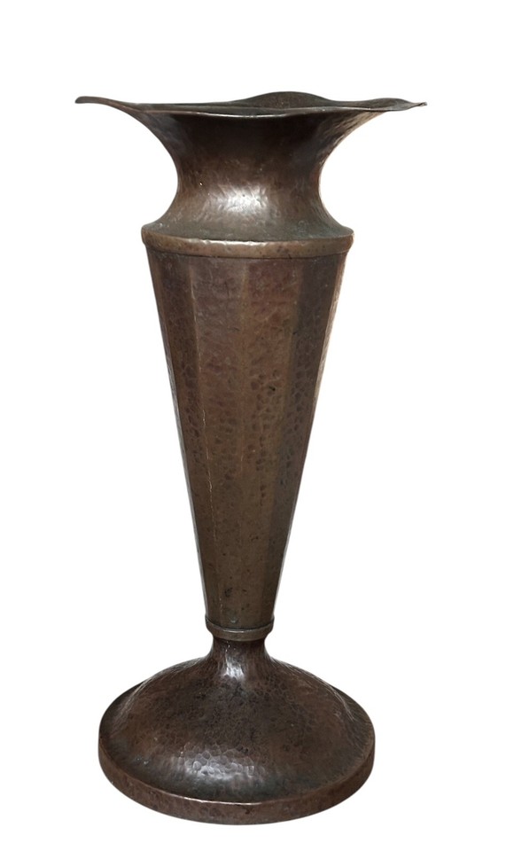 Joseph Heinrichs hammered copper vase | eBay
