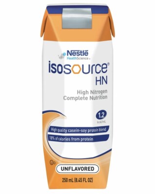 Nestle Isosource HN Tube Feeding Formula Unflavored 250 mL Carton 24 Ct ...